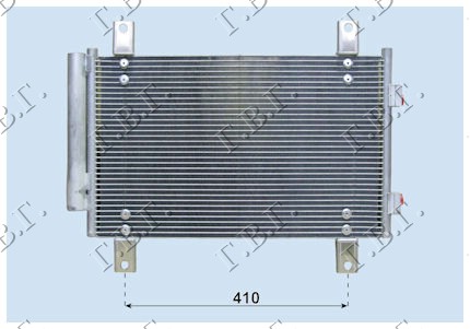 HLADNJAK KLIME BEN-DIZ (53.7x34x16) 04-06 FIAT DUCATO (2002-2006) (OEM: 6455.EC, 6455EC)