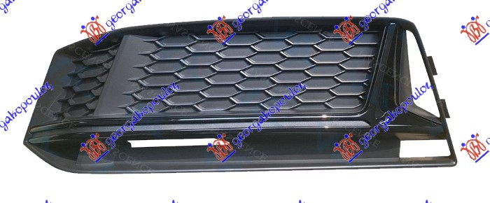 RESETKA PREDNJEG BRANIKA BEZ SENZORA CRNA LAJS S – LINE Leva str. AUDI A4 (2015-2018) (OEM: 8W0807681KRU6, 8W6807157T94)