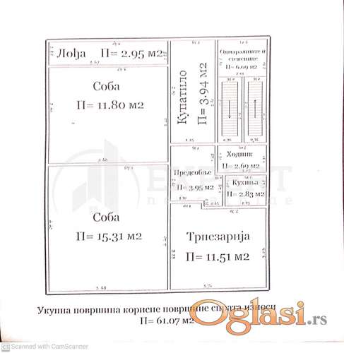 Stan u kući u naselju Dubočica, 61m2, sa pomoćnim objektom i udelom na parceli