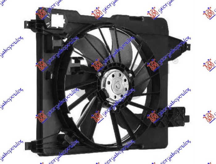 VENTILATOR KOMPLET BENZIN / DIZEL (5 NOSACA) RENAULT KANGOO (2013-2021) (OEM: 7701063288, 7701069288, 7701071862)