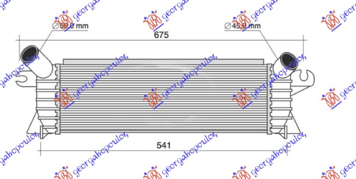 HLADNJAK INTERKULER 1.9 DCI DIZ 0 0 – (480 x 133) RENAULT KANGOO (2013-2021) (OEM: 21410-00Q0C, 21410-00QAB, 2141000Q0C)