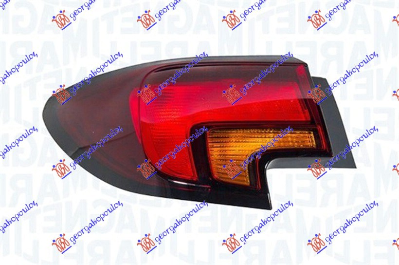 STOP LAMPA SPOLJASNJA 5 VRATA (MARELLI) Leva str. OPEL ASTRA K 5D/S.W. (2019-) (OEM: 13401161, 39015943)