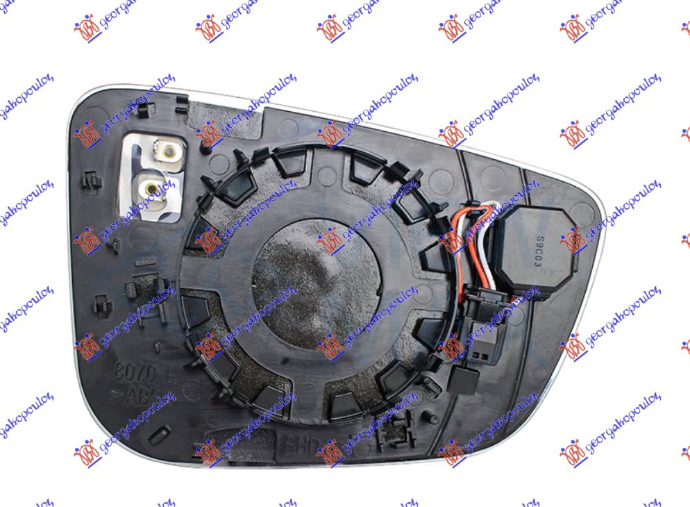 STAKLO RETROVIZORA GREJACEM (ASFERICNO) Leva str. BMW SERIES 2 (G42) COUPE 20 (2021-) (OEM: 51167011721, 51167956427)