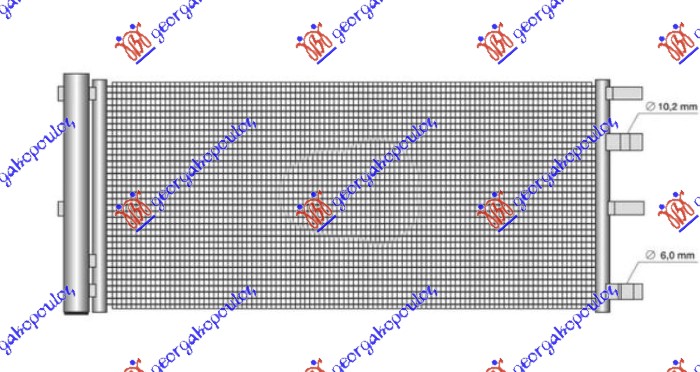 HLADNJAK KLIME 2.0 TDCI 750×352 16- RWD-4WD FORD TRANSIT (2013-2019) (OEM: 2006299, GK2119710AA, GK219710AA)