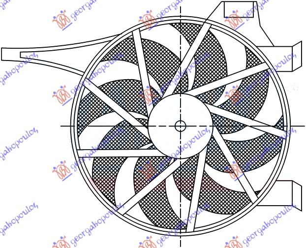 VENTILATOR KLIME 1.3 – 1.7 CDTi (180 WATT) OPEL TIGRA CABRIO TWINTOP (2004-2009) (OEM: 1341338)