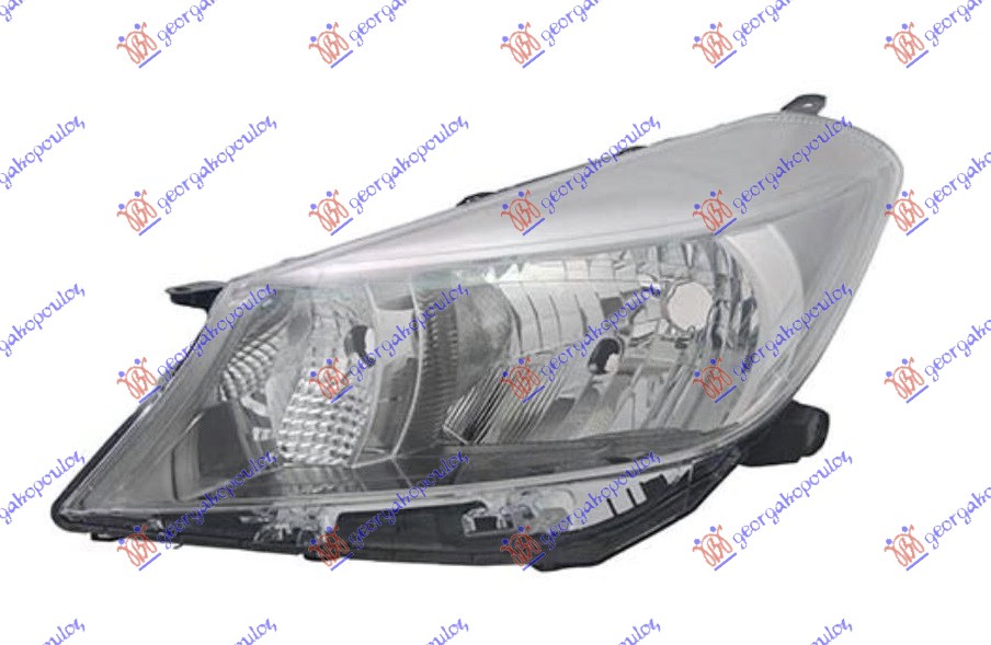 FAR HROM (DEPO) Leva str. TOYOTA YARIS (2011-2014) (OEM: 81170-0D450, 811700D450)