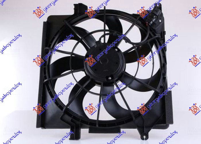 VENTILATOR KOMPLET 1.6-2.0 BENZIN (460mm) 3P HYUNDAI iX35/TUCSON (2010-2015) (OEM: 25380-2S000, 25380-2Y000, 25380-2Y500)