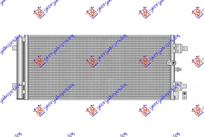 HLADNJAK KLIME 4.0 TFSI BENZIN AUTO 676x293x16 AUDI A7 (2014-2018) (OEM: 4G0260403F, 4G0260403K, 4G0260403T)