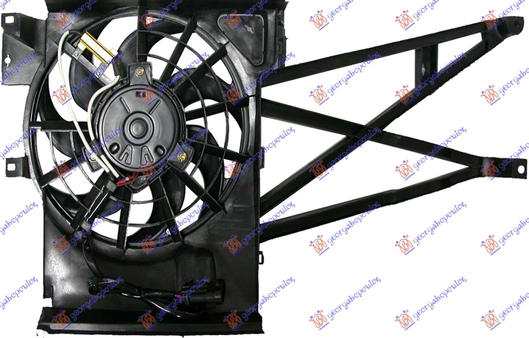 VENTILATOR A/C KOMPLET BENZIN-DIZEL OPEL VECTRA B (1999-2002) (OEM: 1341262, 1341310)