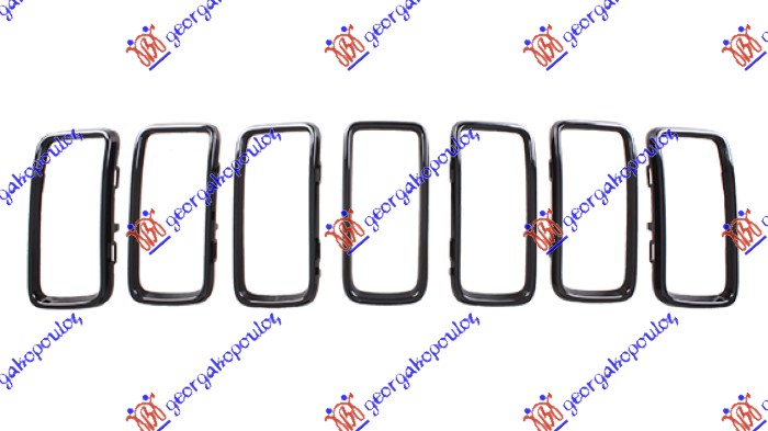 LAJSNA PVC MASKE CRNA (SET 7 KOM) JEEP RENEGADE (2018-) (OEM: 735707000)