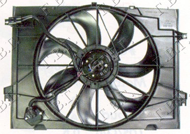 VENTILATOR KOMPLET (2.0 BENZIN-DIZEL) KIA SPORTAGE (2004-2008) (OEM: 25380-2E250, 253801F250, 253801F251)