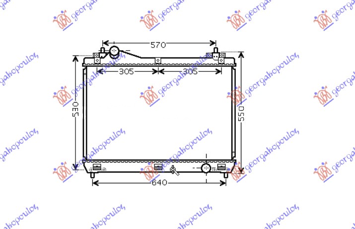 HLADNJAK MOTORA 1.6VVT I +/-AC (45X69) SUZUKI GRAND VITARA (2006-2015) (OEM: 17700-66D01, 17700-66D02, 17700-66J00)