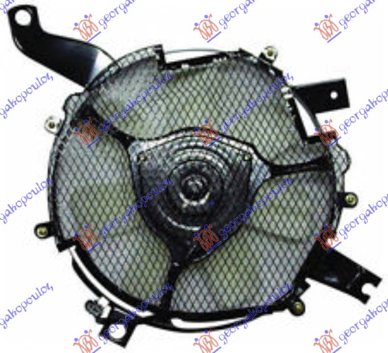 VENTILATOR KLIME KOMPLET BENZ/DIZEL (320MM) MITSUBISHI PAJERO (2001-2007) (OEM: MB657380, MR360801, MR500878)