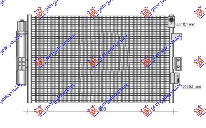 HLADNJAK KLIME 1.0 EcoBoost BENZIN AUTOMATIK 599×350 FORD FOCUS (2014-2018) (OEM: 1891080, F1F1-19710BB, F1F119710BB)