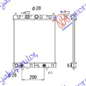 HLADNJAK MOTORA 1.0-1.316V(38×36)AUTOMATIK NISSAN MICRA (K11) (1998-2000) (OEM: 21460-97B00, 2146097B00)