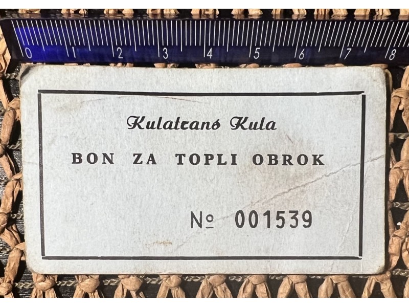 bon za topli obrok