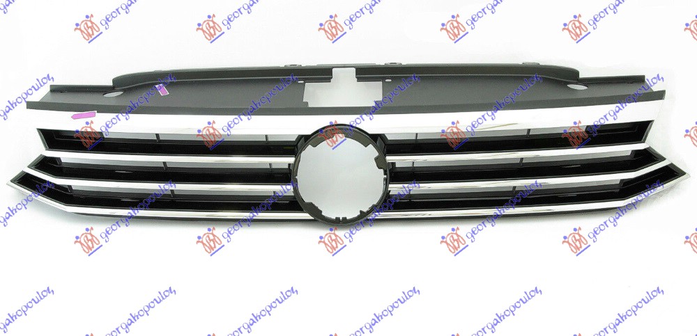 PVC MASKA CRNA (7 HROM LAJSNI) (LED FAR) VW PASSAT (2019-) (OEM: 3G0853651ABKZ)