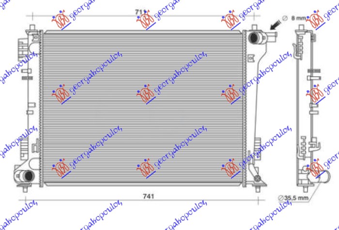 HLAD. MOT. 2.0 BEN MAN (640×485) KOREJA HYUNDAI TUCSON (2018-2020) (OEM: 25310-D3500, 25310D3500)