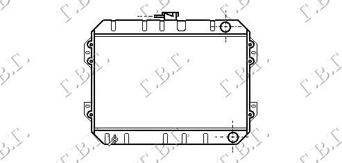 HLADNJAK (38×52) TOYOTA HI-LUX (RN 30/40) (1979-1984) (OEM: 1640031230)