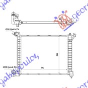 HLADNJAK MOTORA 1.4 T.D. (45.5×36.6×24) MINI COOPER/ONE (R50/R53) (2002-2006) (OEM: 7788753)