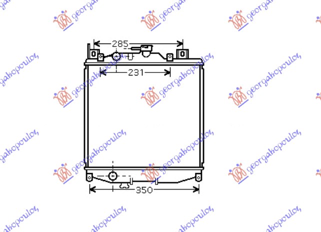 HLADNJAK MOTORA 1.0i 16V (35×36) SUZUKI SWIFT SDN (1993-1995) (OEM: 17700-60821, 1770060821)