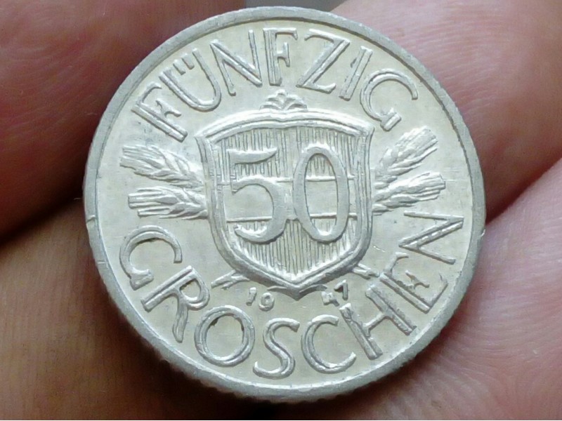 Austrija, 50 grosa 1947