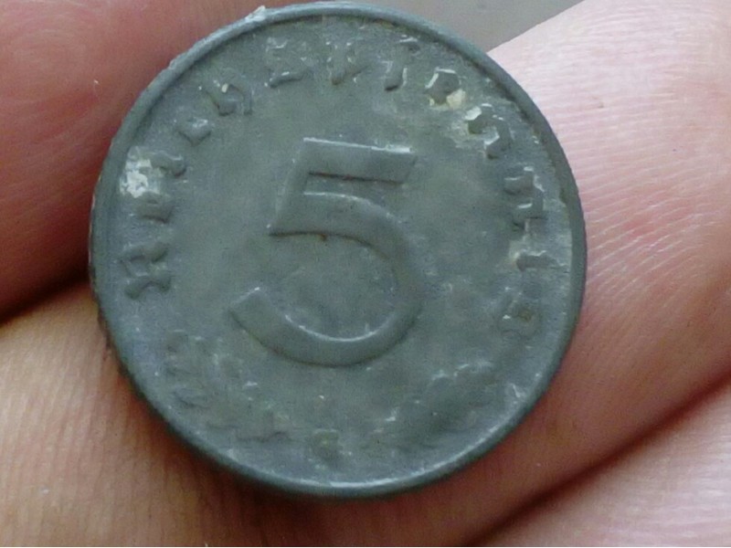 Nemacka, 5 pfennig 1942 G