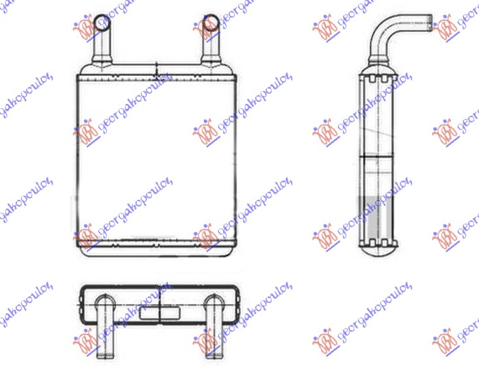 GREJAC KABINE (ZAD) 3.2-3.5-3.7 B 2.2-3.0 D MERCEDES VITO (W639) & VIANO (2004-2010) (OEM: 0038357601, A0038357601)