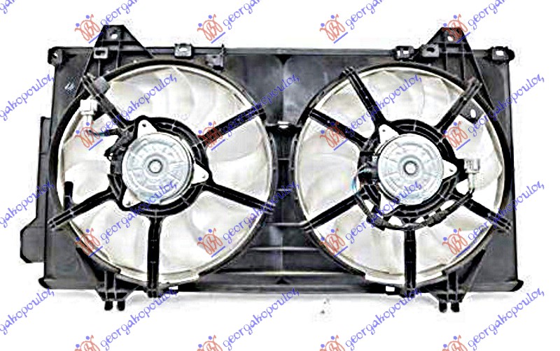 VENTILATOR KOMPLET 2.0-2.4 BENZIN (DUPLI) MAZDA 6 (2013-2016) (OEM: PE1115025A)