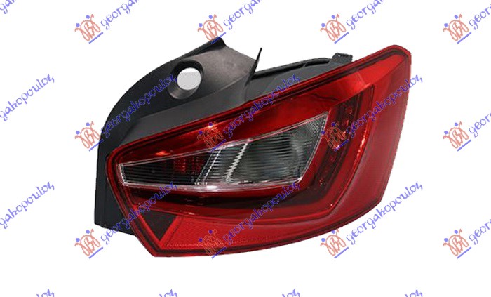 STOP LAMPA LED 5 VRATA (CRNO KUCISTE) Desna str. SEAT IBIZA (2015-2017) (OEM: 6J4945096L)