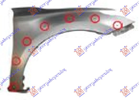 BLATOBRAN (BEZ RUPE ZA MIGAVAC) (SA RUPOM ZA RUB) Desna str. MITSUBISHI P/U L200 (2015-2019) (OEM: 5220J824)