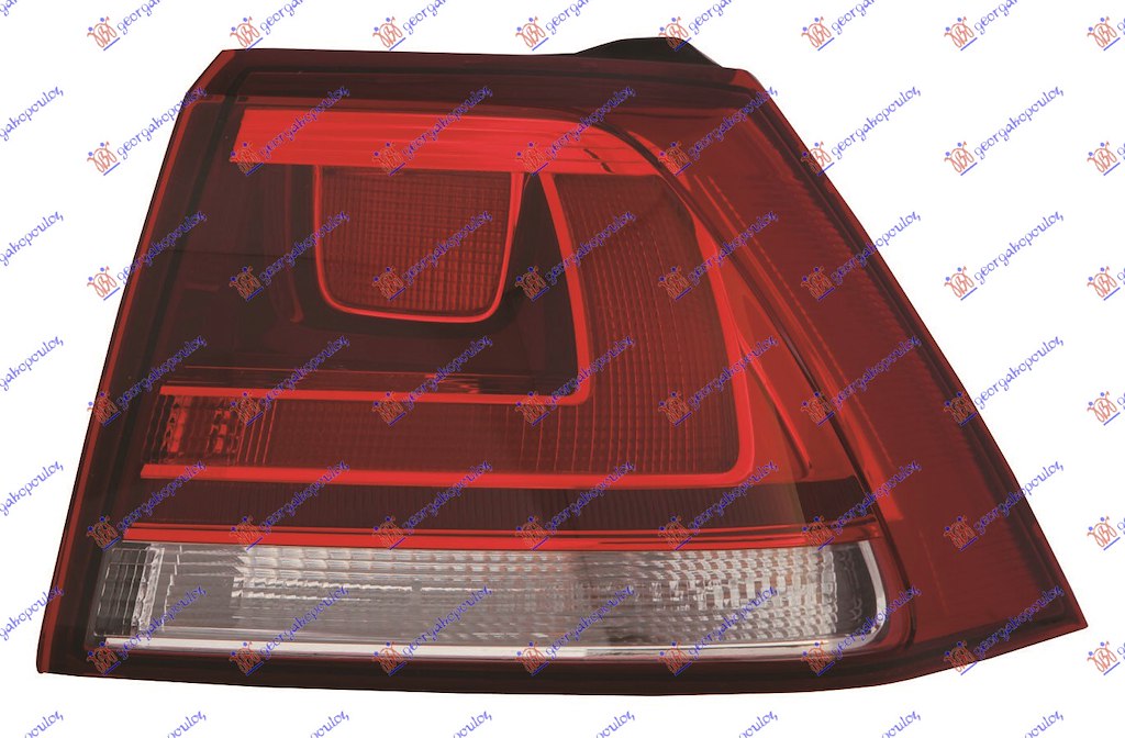 STOP LAMPA SPOLJASNJA CRNA (VALEO) Desna str. VW GOLF VII (2013-2016) (OEM: 5G0945095B, 5G0945095H, 5G9945094)