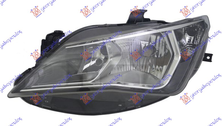 FAR (DUPLO SOCIVO) HROM (TYC) Leva str. SEAT IBIZA (2012-2015) (OEM: 6J1941005F, 6J1941005N)