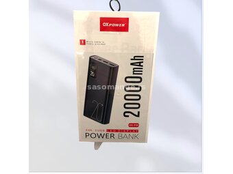 OxPower power bank 20000mAh crni