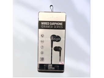 Slušalice silikon 3.5mm sa kablom crne