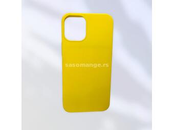 Maska Thin color za iPhone 12 mini žuta