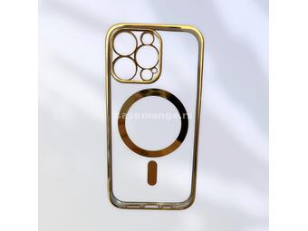 Maska Magnetic Connection za iPhone 13 pro zlatna