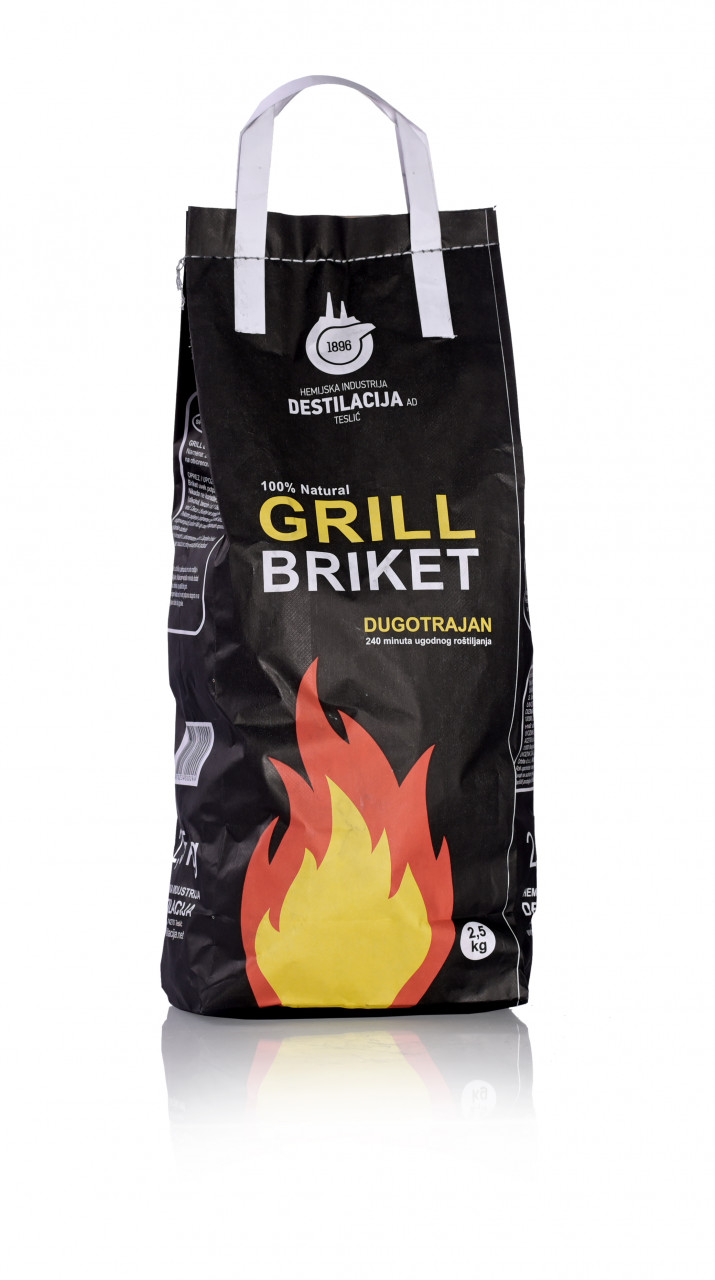 Grill briket sa dužim trajanjem žara 2.5kg