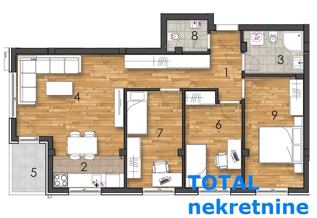 NOVI SAD - TELEP - 77. 00 m2