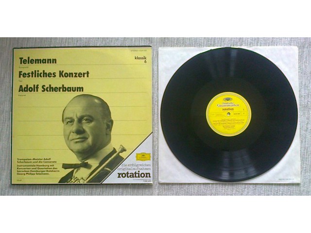 GEORGE TELEMANN - Festliches Koncert (LP) Made Germany