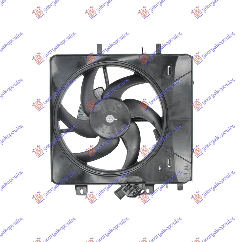 VENTILATOR (2 KABLA) (34cm) PEUGEOT 1007 (2005-2009) (OEM: 1253C6, 1253H3)