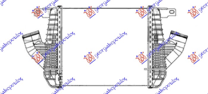 HLAD. INTERKULERA 2.5-3.0 DIZ (305×273) NISSAN CABSTAR (2007-) (OEM: 14461MA70A, 14461MA71A, 14461MA72A)