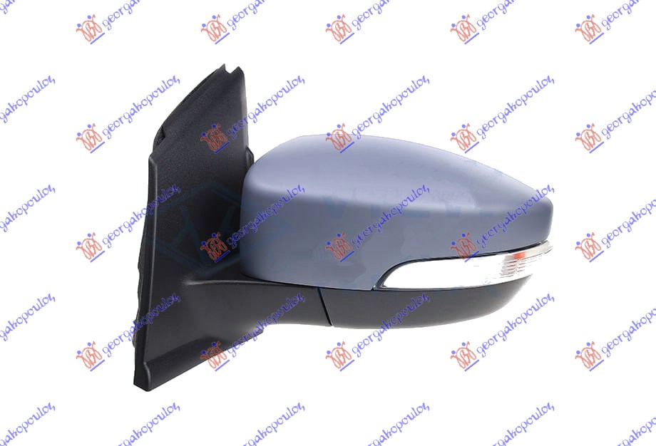 RETROVIZOR ELEKTRICNI GREJAC PREKLOPNI PRAJMER (SA SVETLOM I MIGAVCEM I MRTVIM UGLOM) Leva str. FORD KUGA (2013-2016) (OEM: 1828252, 2113472)