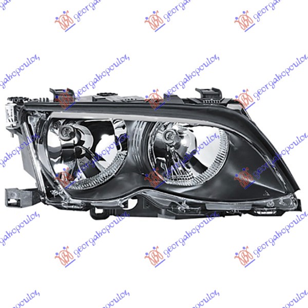FAR TITANIJUM OKVIR (DEPO) Desna str. BMW SERIES 3 (E46) SDN (2002-2005) (OEM: 63126910970)