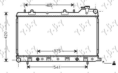 HLADNJAK 1.6-1.8-2.0 16V MAN/AUT(34×68.6 SUBARU FORESTER (1998-2002) (OEM: 45111-FC340, 45111FC340)