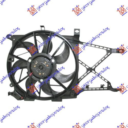 VENTILATOR KOMPLET BENZIN (Z16XEP – Z18XEP) OPEL ASTRA H (2004-2010) (OEM: 1314556, 1341176, 1341296)