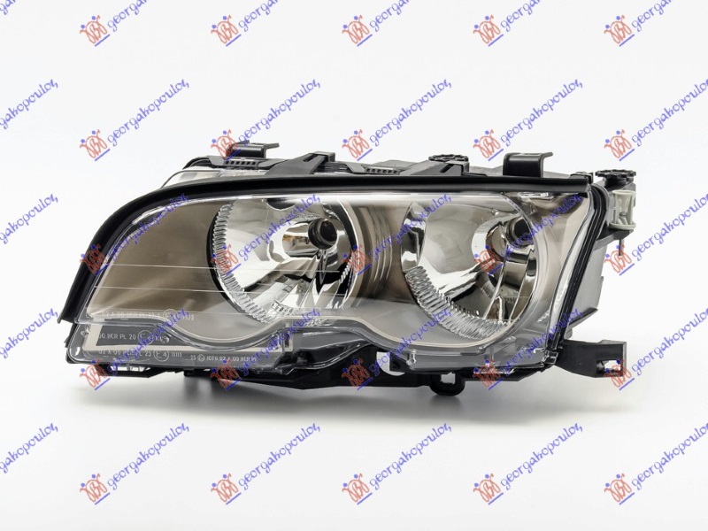 FAR HROM 01-03 (TYC) Leva str. BMW SERIES 3 (E46) COUPE/CABRIO (1999-2003) (OEM: 63126919627)