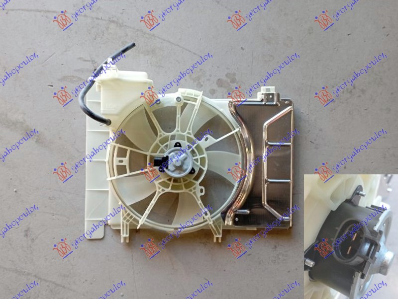 VENTILATOR KOMPLET 1.0i 12v TOYOTA YARIS (2005-2011) (OEM: 16360-0Q031, 16360-0Q040, 163600Q031)