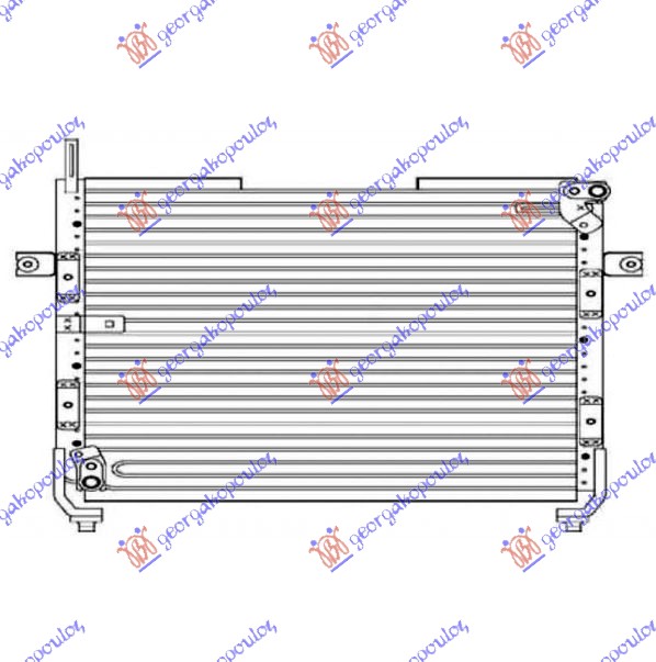 HLADNJAK KLIME 94- SCI MODELI(49×35.7×2.6) SUZUKI VITARA 4D (1992-1998) (OEM: 9531067A50)