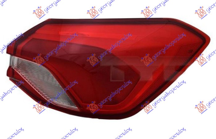 STOP LAMPA SPOLJASNJA 5 VRATA Desna str. FORD FOCUS (2018-) (OEM: 2313604, 2339187, JX7B-13404-CD)